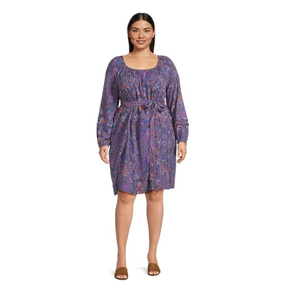 Terra & Sky | Dresses | Terra Sky Mini Dress Paisley Design | Poshmark